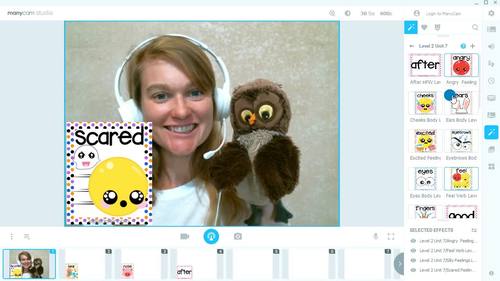 Manycam Digital Objects for VIPKid Level 2 Unit 7: 25 Flashcards and Props