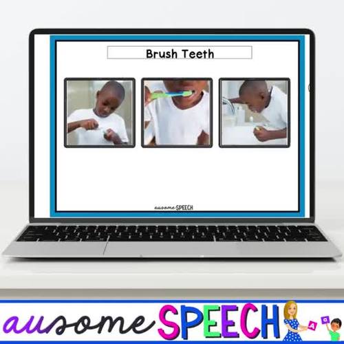 Functional Life Skills: Sequencing ADLs (3 Step) Boom Cards by Ausome ...