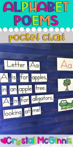 POCKET CHARTS | 26 Alphabet Poems for Shared Reading Pocket Chart Version