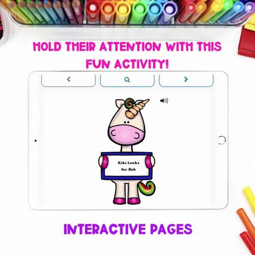 Interactive Book for Speech Therapy Articulation: Initial B Apraxia