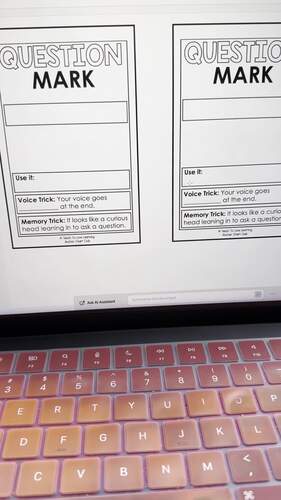 Punctuation Anchor Charts - Period, Semicolon, Exclamation, Question ...