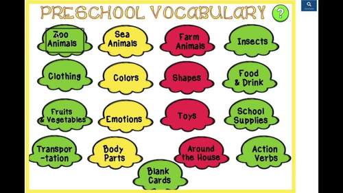 Preschool Vocabulary GAME - Build a scene - SUMMER - Create a scene ...