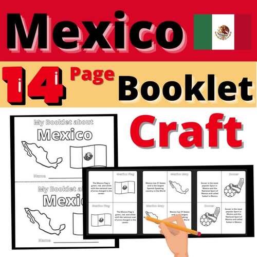 Mexico Booklet Activity Hispanic Heritage Craft Resource Cinco De Mayo