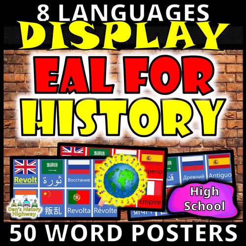ELL / EAL English as an Additional Language History Posters - Grades 5-11