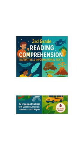 Grade 3 Reading Passages & Comprehension Activities | Print & Digital