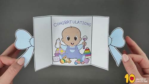 New Baby Printable Card by 10 Minutes of Quality Time | TPT