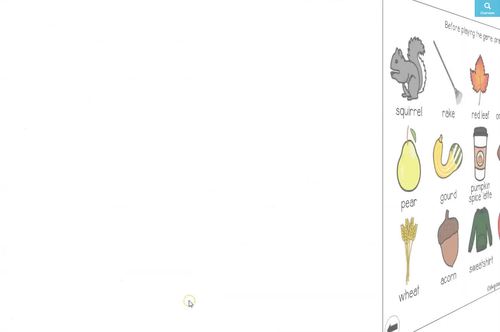 Fall Speech Therapy Game for Articulation & Language BOOM CARDS™ Click It