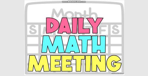 Digital Daily Math Meeting for Calendar Math Skills by Reagan Tunstall