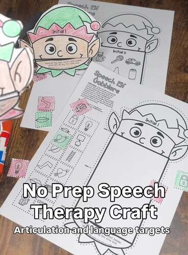 Speech Elf Gobblers for Speech Therapy ~ Articulation & Language
