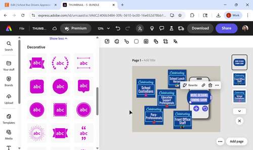 School Custodian Day, Appreciation, Thank You, Social Media Post, Digital