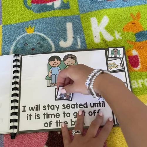 Riding the Bus: An Interactive Social Story -Includes Visuals and More!