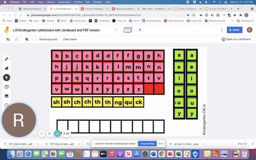 Kindergarten Letterboard(CKLA), phonics, chaining, making words ...