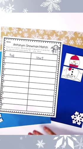 Winter Activities | Snowman Themed | Stations | First Grade | TPT