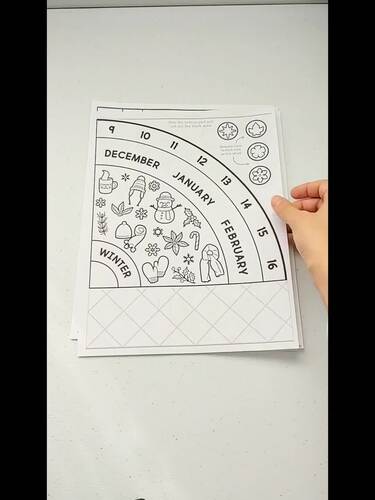 Perpetual Arch Calendar for School Year Bulletin Board, 4 Season Wheel ...