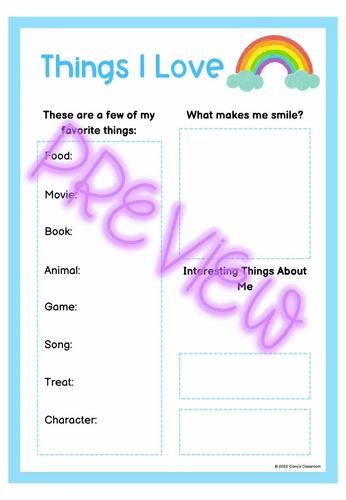 All About Me - Back to School Activities by Ciara's Classroom | TPT