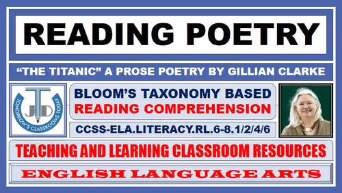 READING POETRY: TITANIC - POWERPOINT PRESENTATION by JOHN DSOUZA