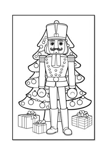 Nutcracker Coloring Pictures for Kids 100 Pages : Vol . 3 by Coloringfy