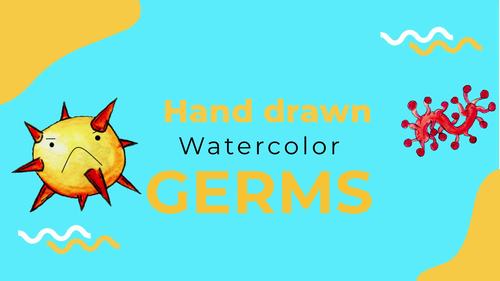 Watercolor Germ Clip Art for Commercial use by Jo Jo's Jungle | TPT