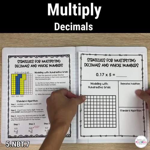 Multiply Decimals - Printable by Terry's Teaching Tidbits | TPT