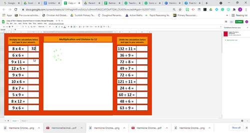 Digital Pixel Art NO PREP - Multiplication and Division to 12 | TPT
