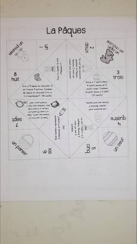Pâques: Les activités de littératie et numératie (French Easter)