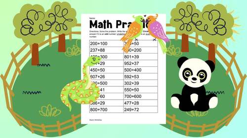Math Practice Addition + Subtraction BUNDLE by Skye's Workshop | TPT