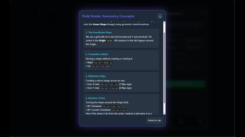 Geometry Transformations Game: Reflections & Rotations | TPT