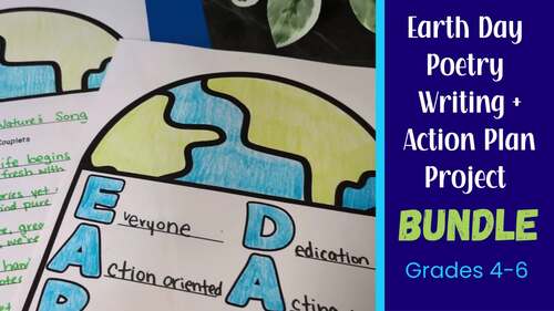 Earth Day Bundle: Earth Day Poetry Templates | Earth Day Booklet ...