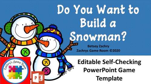 Editable Self-Checking Review Game Template: Do You Want to Build a ...
