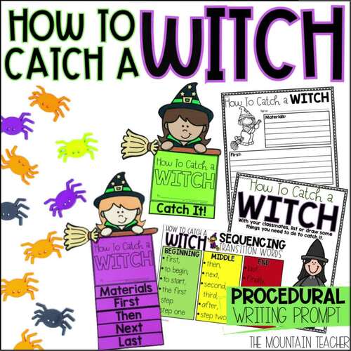 How To Catch a Witch Craft, October Writing Prompt and Halloween ...