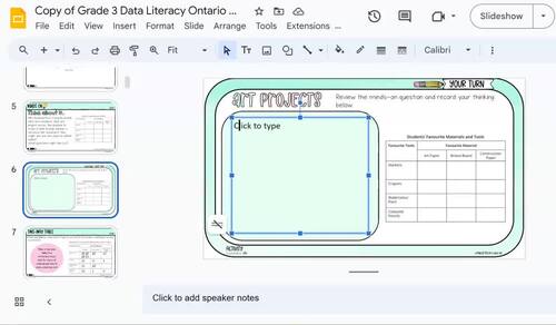 Grade 3 Data Literacy Ontario Math Digital Slides | Worksheets ...