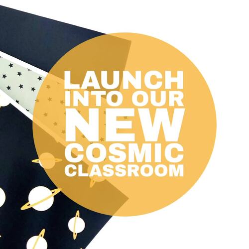 Cosmic Classroom Decor - Starter Pack by The Polka-Dot Apple | TPT
