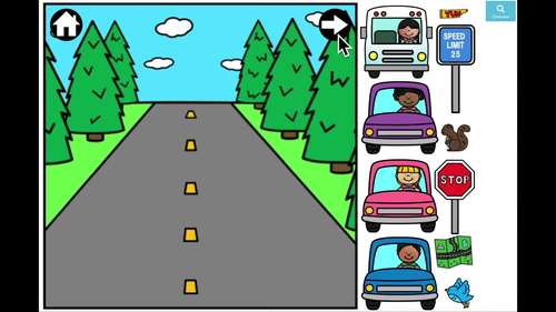 Build a Scene: Transportation Theme (Boom™ Cards) by The Chatty Classroom