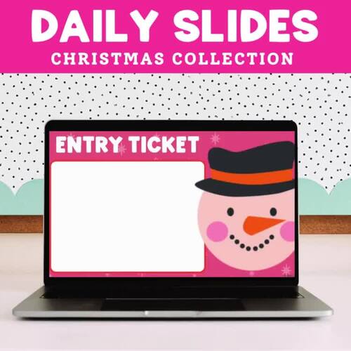 Christmas Google Slides + Powerpoint Slides | Editable by The Tribe I Teach
