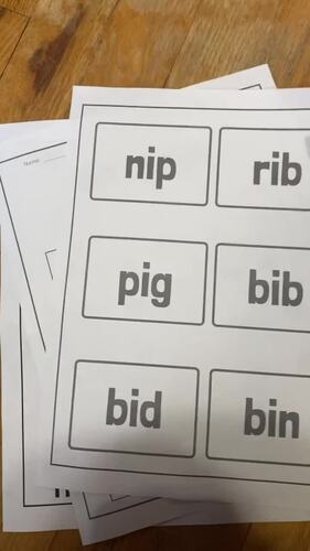 Phonics & Orton Gillingham Game and Worksheets with CVC and Short Vowel ...