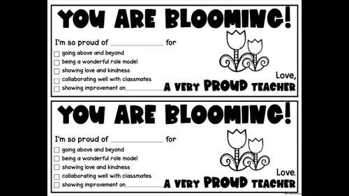 Spring Positive Parent Communication & Happy Mail by A Pawsitive Teacher