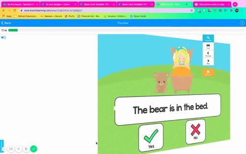 Goldilocks and the Three Bears Yes/No Questions with Positional Words ...