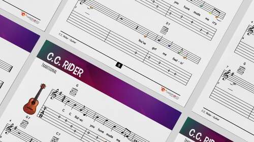 C.C. Rider: A Musical Adventure for Guitar Beginners | Sheet Music & TAB