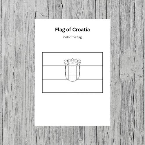 Croatia Map & Coloring Pages | Geography Printable for Kids by ...