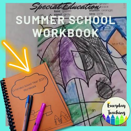 Summer School and ESY Worksheets: Special Education, Autism | TpT