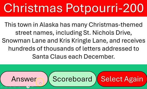 Christmas Trivia Game Interactive PowerPoint Activity Differentiated