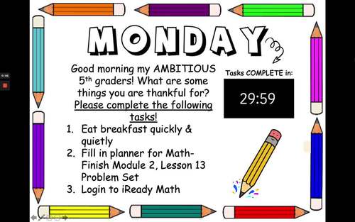 Daily Morning Work Powerpoint Slides (School Edition) by Enlightening ELLs