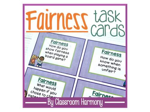 Fairness Task Cards, Social Emotional Learning Question Cards | TPT