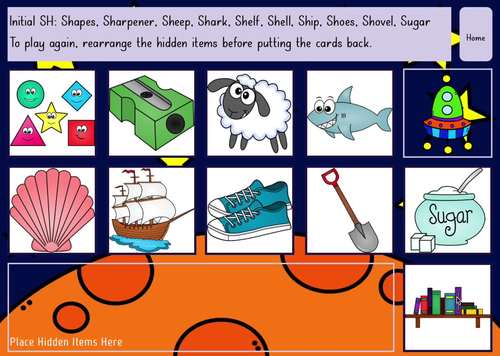 Space Articulation Game - Find The Hidden Aliens by Jennie's Speech Room