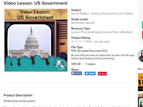 Video Lesson: US Government by Social Studies Studio | TpT