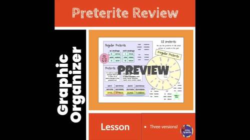 Preterite Tense Graphic Organizers - Regulars and Irregulars - Descubre ...