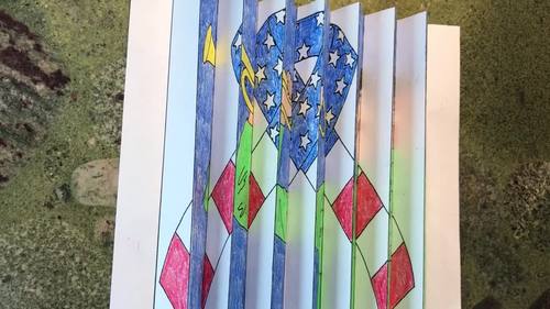 Memorial Day Crafts: A Color-by-Number Patriotic Agamograph by GravoisFare