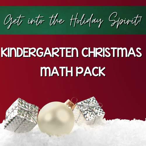 Christmas Math Worksheets | Kindergarten by The Playbook | TPT