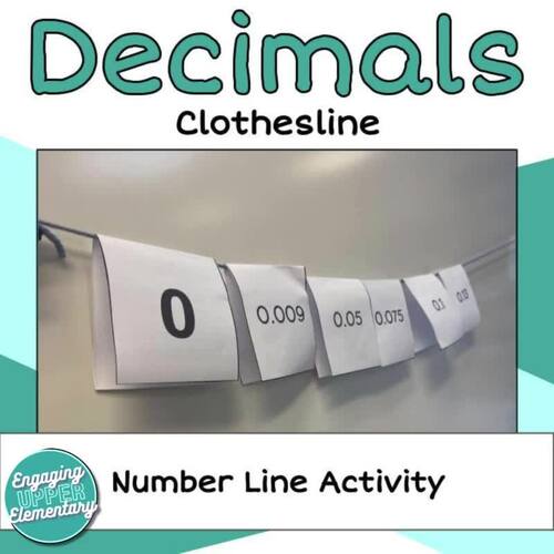 Decimals on a Number Line Activity by Engaging Upper Elementary | TPT