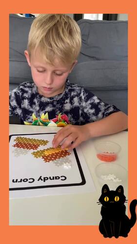 Hashtag Blocks Halloween Task Cards - $1 Deal Kindergarten Halloween ...